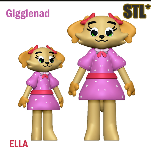 🦸 Giggleland Ella STL 3D Model Character Fanart・ STL File for 3D ...