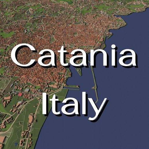 STL file Catania Italy - city and urban 🇮🇹 (OBJ)・3D printing model to ...