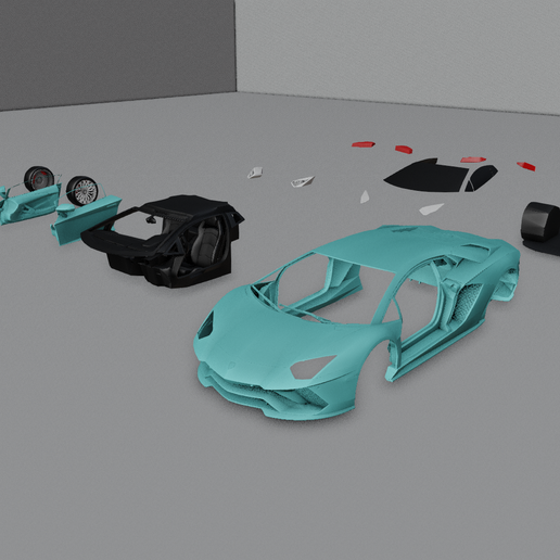 🏎️ Lamborghini Aventador S 2018・ STL File for 3D printing・Cults