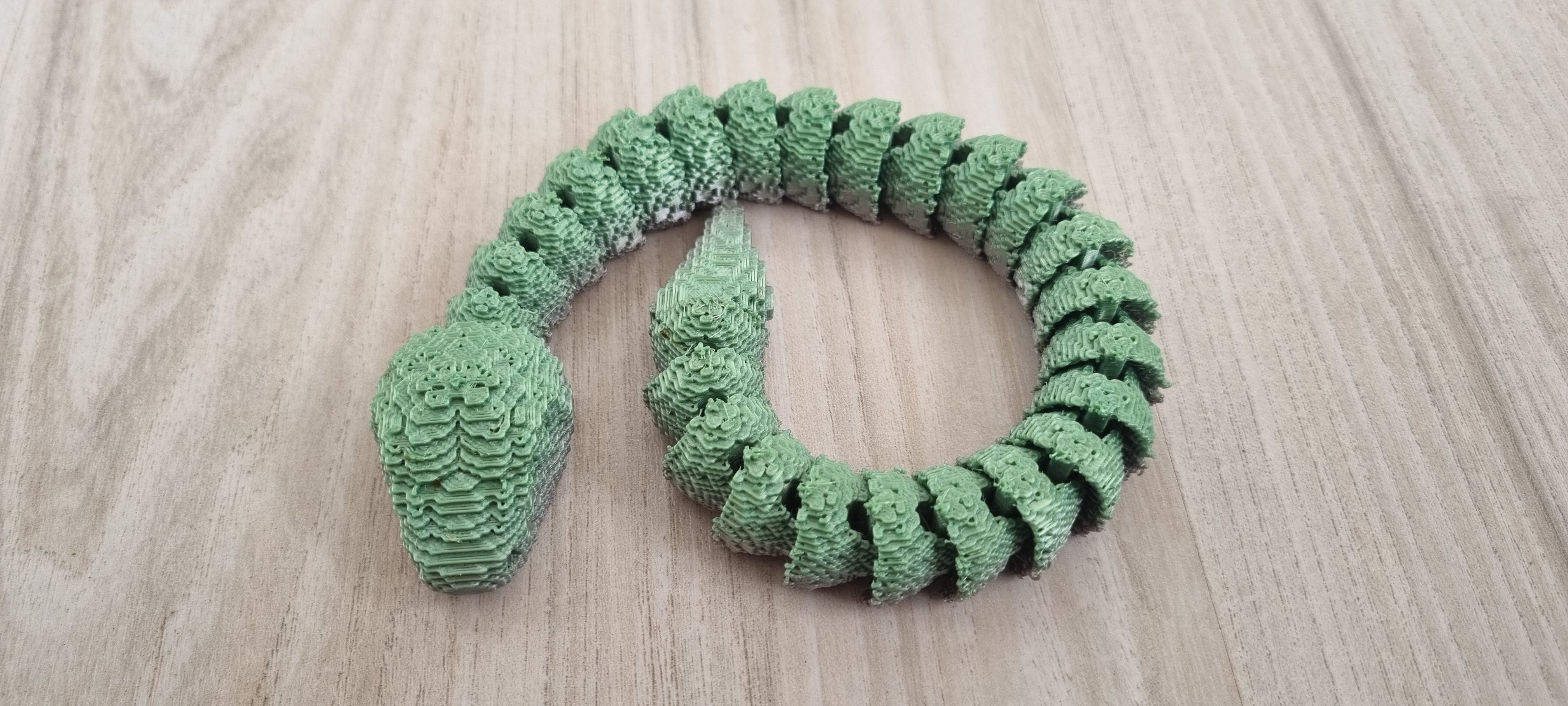 Download STL file Articulated pixel snake • 3D printing design ・ Cults