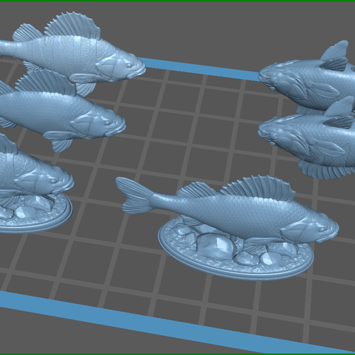🐠 Perch fish on the base・ STL File for 3D printing and CNC machining ...