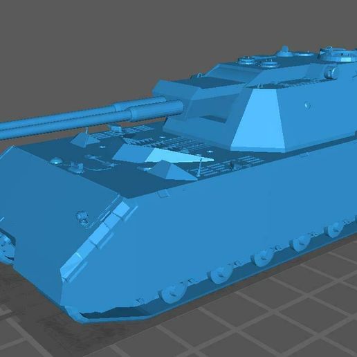 STL 文件 Flakpanzer VIII Maus heavy tank 🪖 ・可下载 3D 打印机设计・Cults