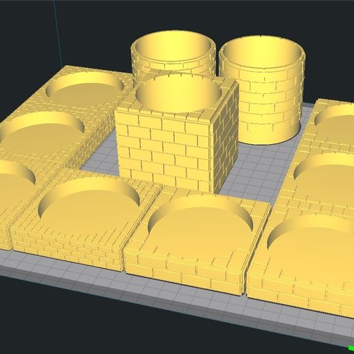 STL file Brick plant pots. 🧱 ・3D printing design to download・Cults