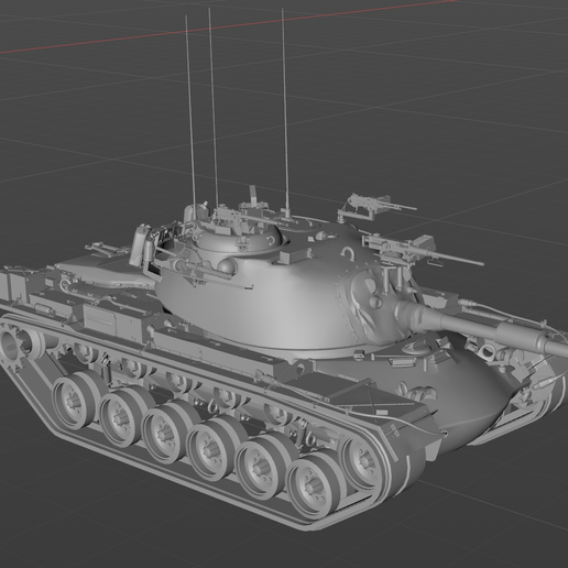 🇮🇱 Israel Magach 3 tank 3D model material・ OBJ File for 3D printing・Cults