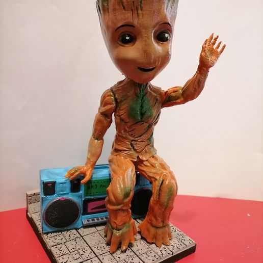 Archivo STL baby groot boom boom 👶 (OBJ)・Plan para descargar y imprimir ...