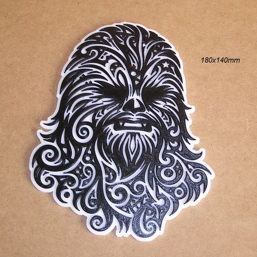 chewbacca stencil