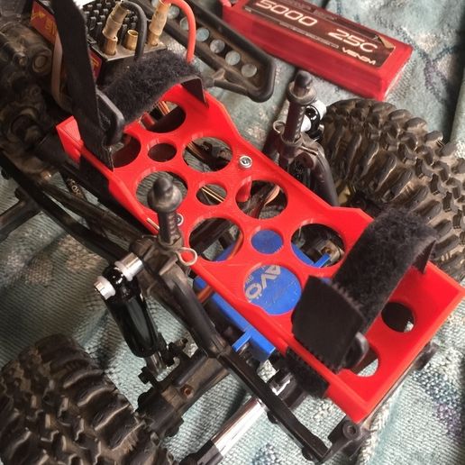 🔋 SCX10 Battery Box Relocate Set Axial・Free 3D File for ・Cults