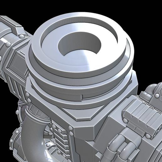 🐕 Armiger/Chaos War Dog Multi-Melta・ STL File for 3D printing・Cults