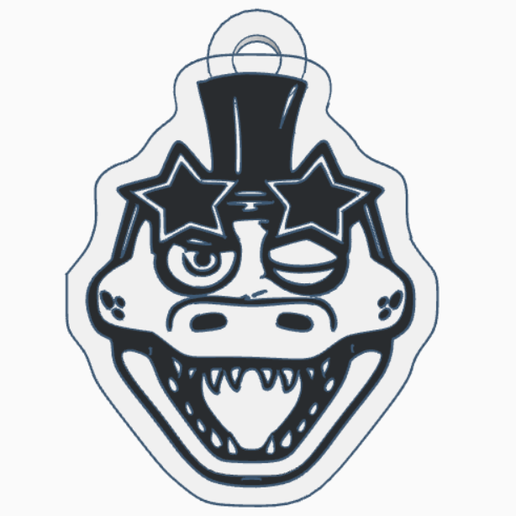 Archivo STL FIVE NIGHTS AT FREDDY'S -MONTY- KEY CHAIN 🔑 ・Modelo ...