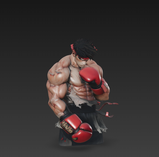 🥋 Ryu - Street Fighter | 3D Printable Model・ STL File for 3D printing・Cults