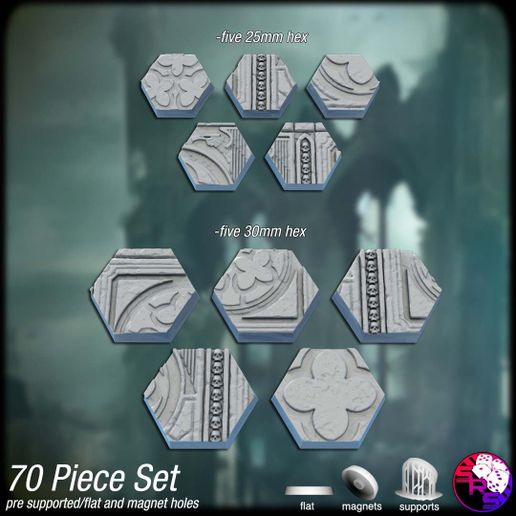 3D file Dark Gothic Bases (Expansion) ⛪ ・Model to download and 3D print ...