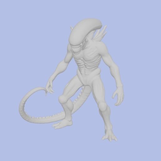 👽 Alien・ STL File for 3D printing・Cults