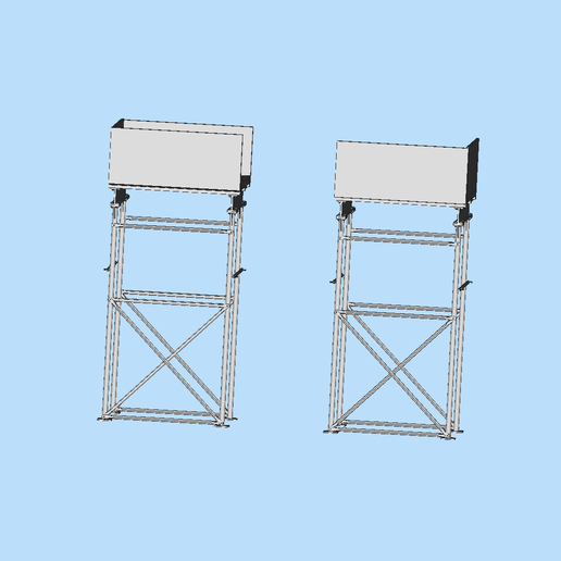 🚧 94 xbb Street Scene Construction Scaffolding Miniature Model・ STL ...