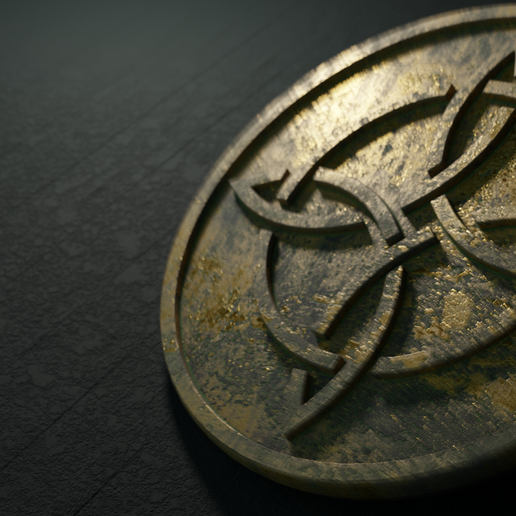 🪙 Celtic Coin 02・ STL File for ・Cults