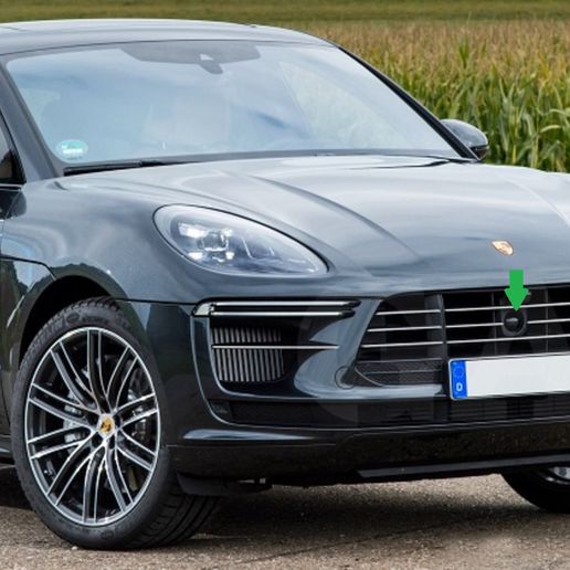 📷 Porsche Macan front grill camera cover・ STL File for 3D printing・Cults