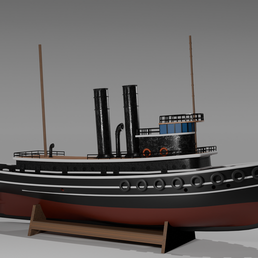 🚢 Nameaug - 1/87 Ho Scale Model Ship Kit・ STL File for 3D printing・Cults