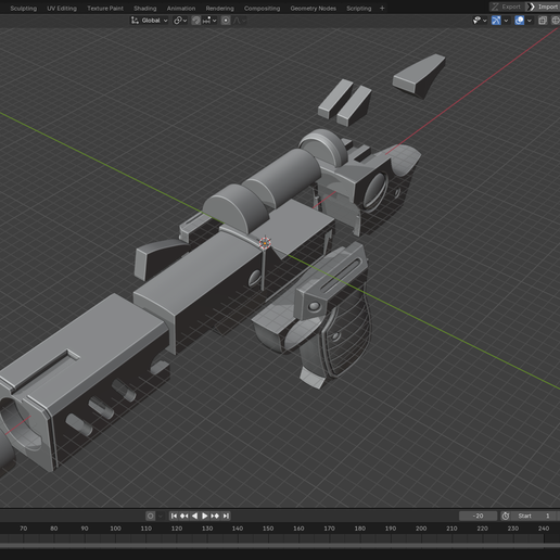 👨 Mega Man X7 Axl Full Armor and Pistol for Cosplay・ 3D File for 3D ...