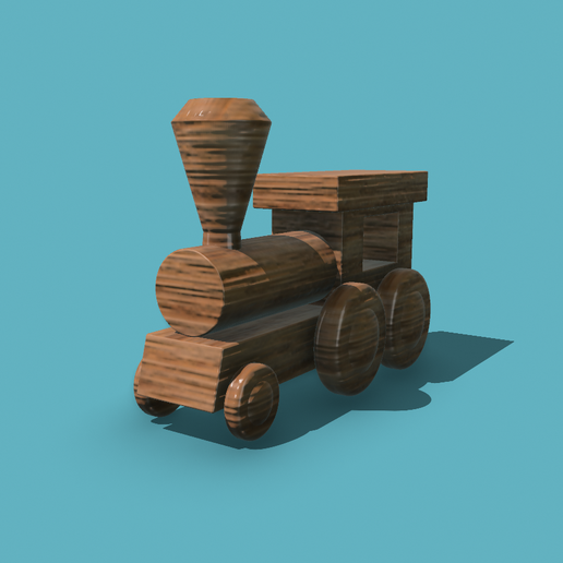 🪵 Wooden Toy Train・ STL File for 3D printing・Cults