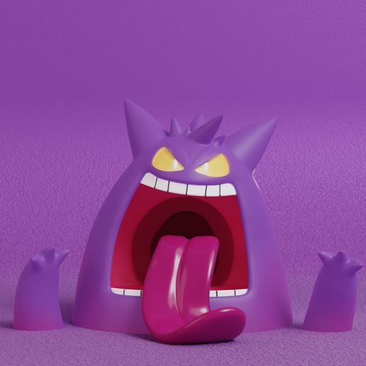 STL file Pokemon - Gigantamax Gengar 🐉 ・3D printer model to download・Cults