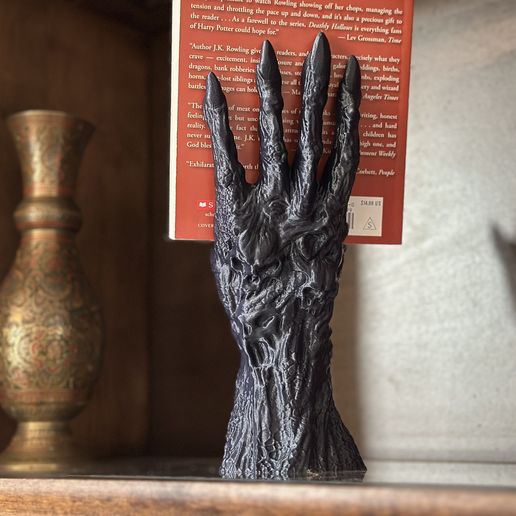 📚 Death's Grasp- Book Display・ STL File for 3D printing・Cults