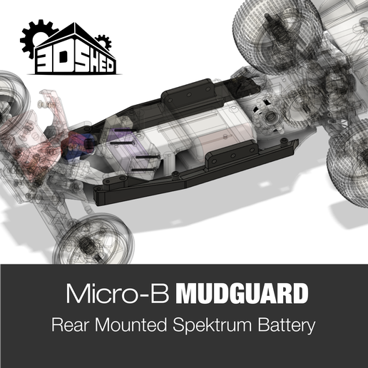 🔋 Losi Micro B Stock Battery Mounting Rear Mounting・ 3D File for 3D ...