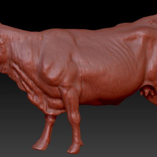 🐄 COW・ OBJ File for 3D printing and CNC machining - Laser cutting・Cults