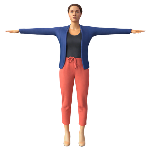 ♀️ Female Casual Character T-Pose 3D Model・ STL File for 3D printing・Cults