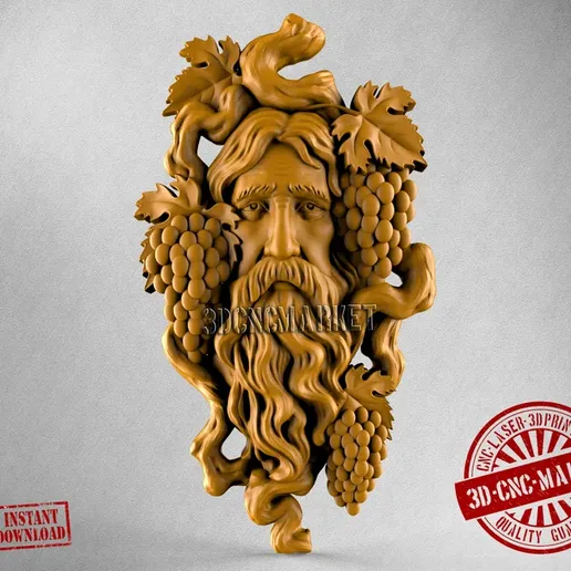 STL file Old Man in Grapes STL, Old Man in Grapes 3d figure, stl, 3d ...