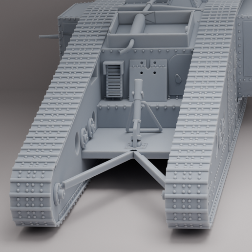STL file WW1 Tank Mark 4 Tadpole 1:72 🪖 ・3D printing model to download ...