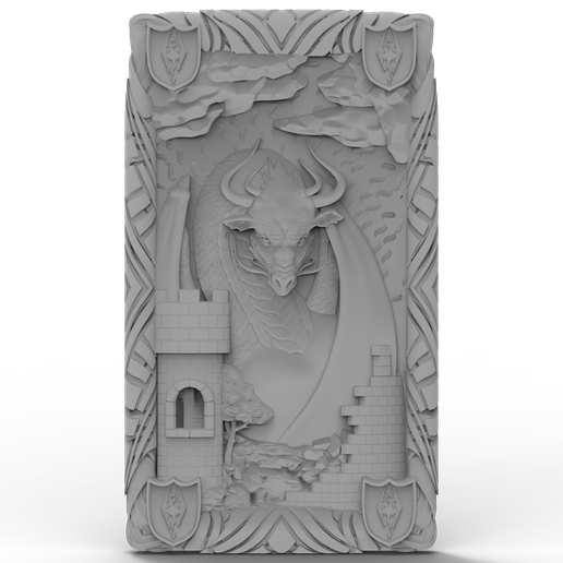 3D file 3D Model STL File for CNC Router/Laser & 3D Printer Dragon in ...