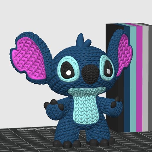 🎨 Stich Knitted Crochet・ STL File for 3D printing・Cults