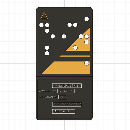 🎭 Fallout Nuclear Keycard・ STL File for 3D printing・Cults