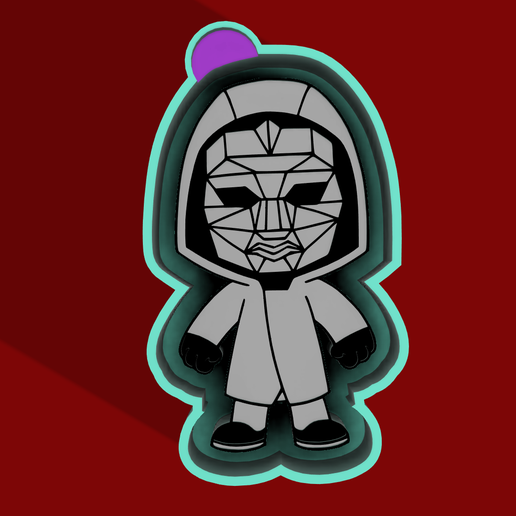 🟥🔫 Game Master Mask – Freshie, Keychain, Resin & Candle Mold・ STL File ...