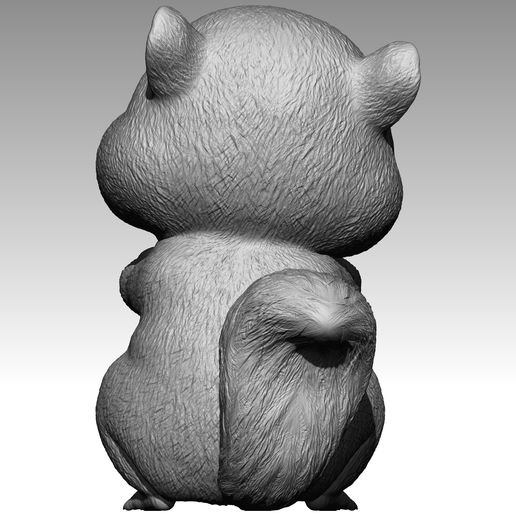 STL file Cute squirrel 3 🐉 ・3D printer model to download・Cults