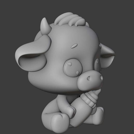 👶 Baby cow・ STL File for 3D printing・Cults
