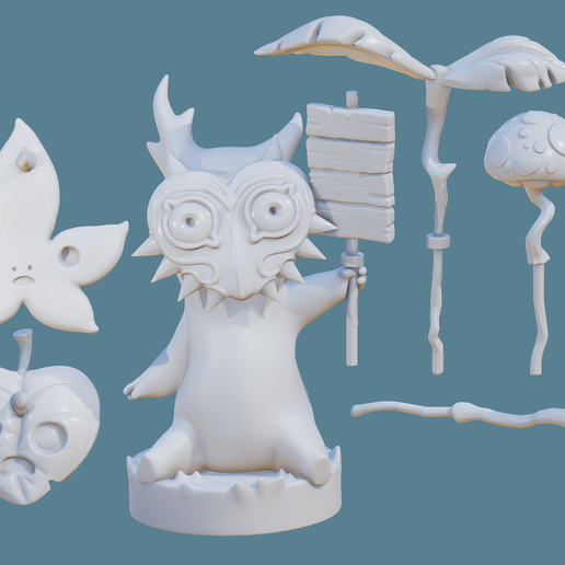 STL file Korok - Shoulder Pet 💐 ・3D printable model to download・Cults