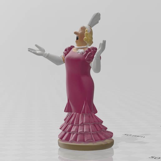 STL file tintin - Bianca Castafiore 👾 ・3D printable model to download・Cults