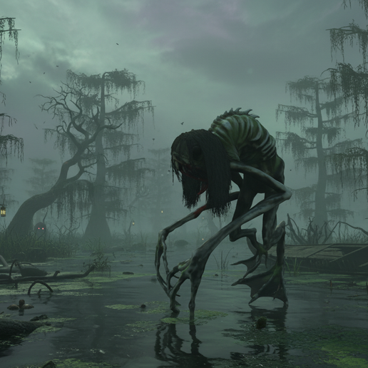 👹 Waterfront Wraith Swamp Monster Figurine・Free STL File for 3D ...