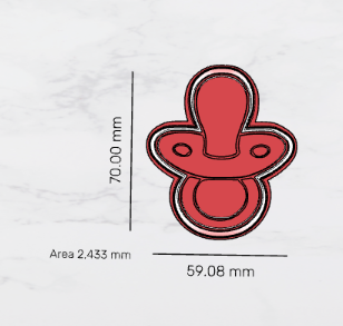 👶 baby pacifier cutter and stamp・ STL File for 3D printing・Cults