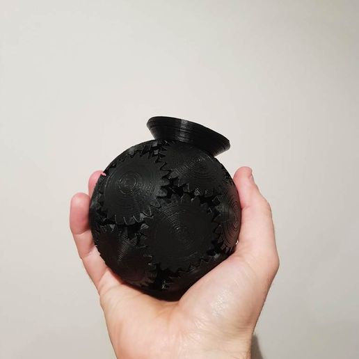 ⚙️ Customized Gear Sphere・Free STL File for ・Cults