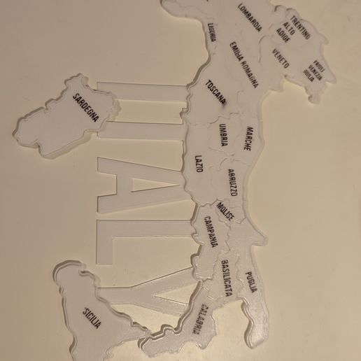 3D file Italy Puzzle - Print Ready 🇮🇹 ・3D printing template to download ...