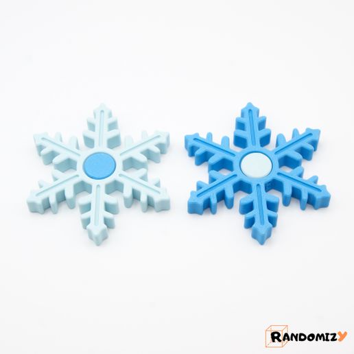 ️ Snowflake Fidget Spinner (Classic Decorated)・ 3D File for 3D printing ...