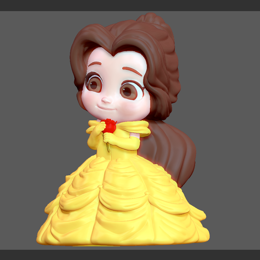 👸 BELLE PRINCESS BABY 2 STATUE BEAUTY AND THE BEAST DANCE DISNEY ANIME ...