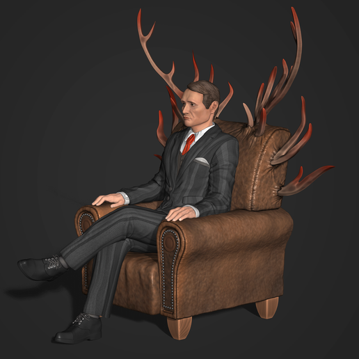 👾 Mads Mikkelsen Hannibal・ STL File for 3D printing・Cults