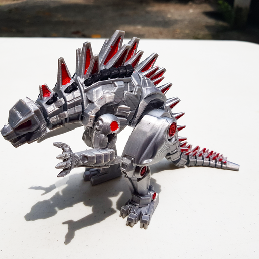 🗿 mechagodzilla_flexi_print_in_place・ STL File for 3D printing・Cults