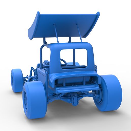 🚗 Vintage Winged Supermodified stock car Version 2 Scale 1:25・ 3D File ...
