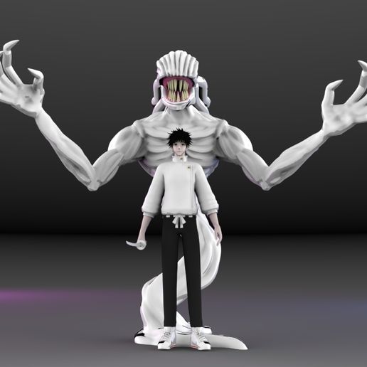 👾 Jujutsu kaisen 0 Yuta okkotsu and Rika・Archivo STL para ・Cults
