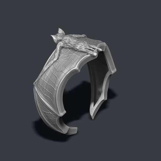 3D file Bat ring 3D print model 🦇 ・3D printing template to download・Cults