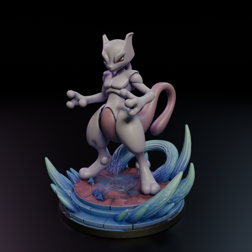 🐉 Mewtwo・ 3D File for 3D printing・Cults