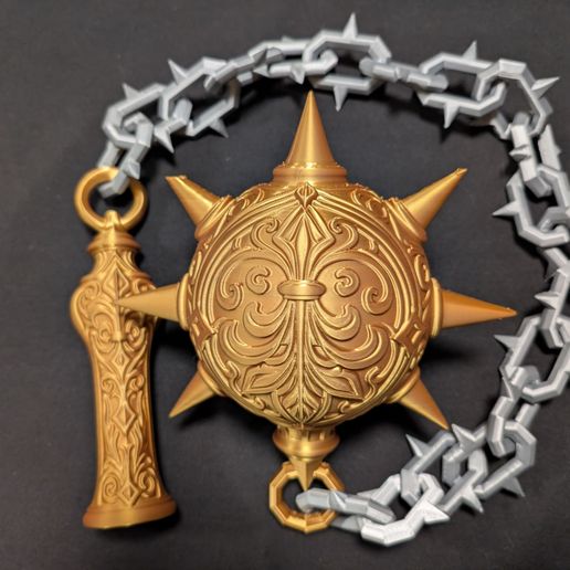 🔫 Paladin's Flail Fantasy Display Weapon・ STL File for 3D printing・Cults